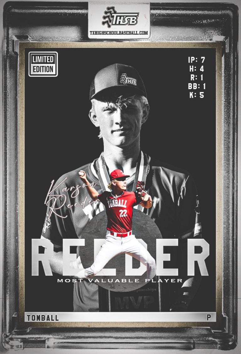 Tomball Rides Another Great Pitching Performance to a 6A State ...